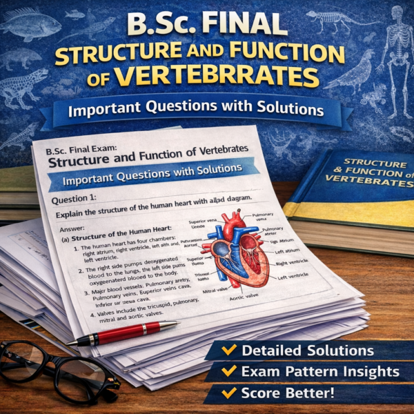 B.Sc. Final Structure and Function of Vertebrates – Exam Notes